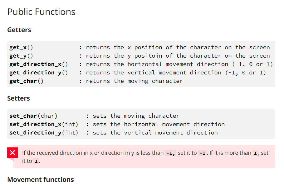 Solved 6+ moving_char.cpp C moving_char.h Ex1: A Moving | Chegg.com