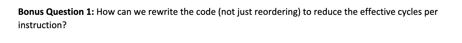 Solved How can we rewrite the code (not just reordering) to | Chegg.com