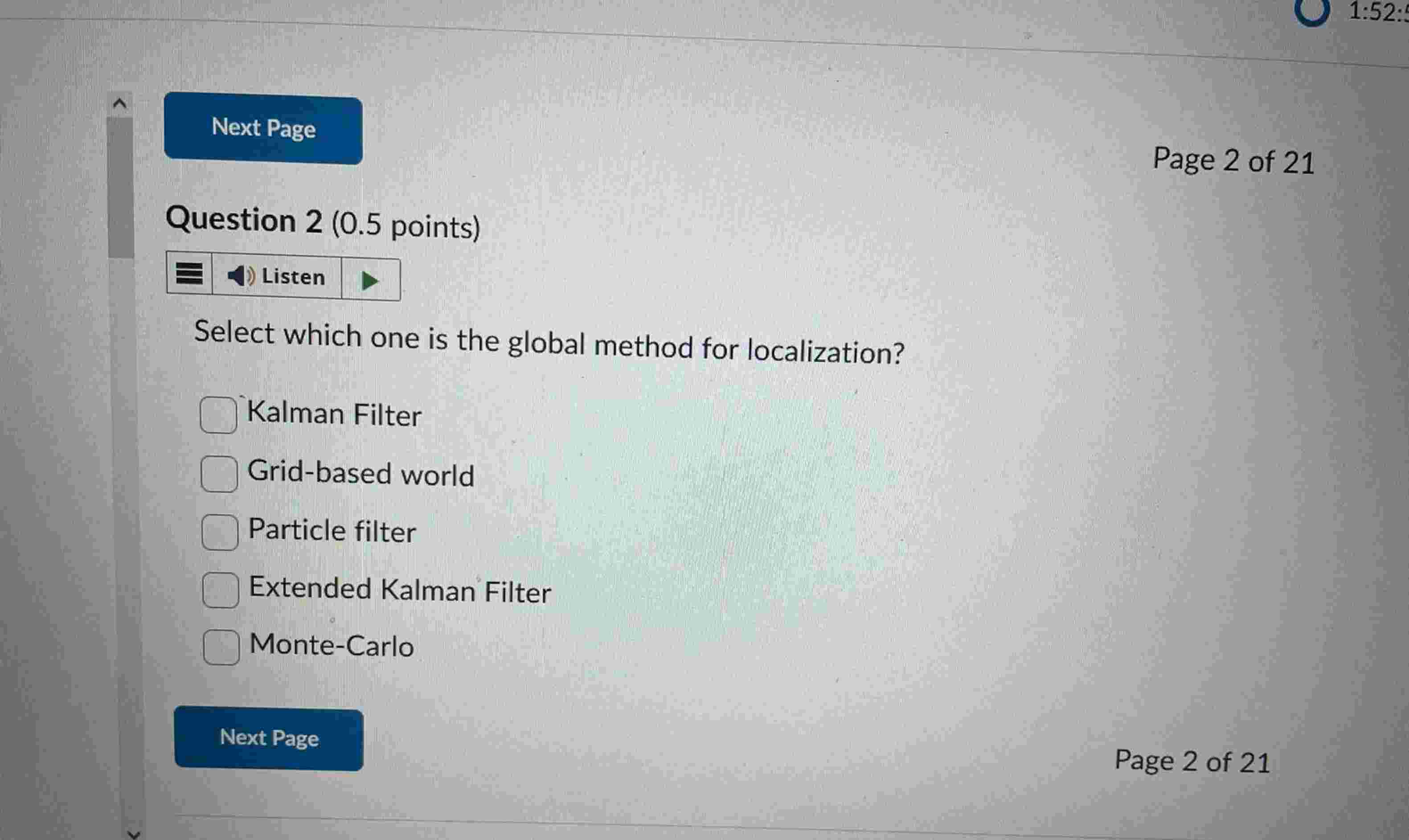 Solved Question 2 (0.5 ﻿points)Select which one is the | Chegg.com