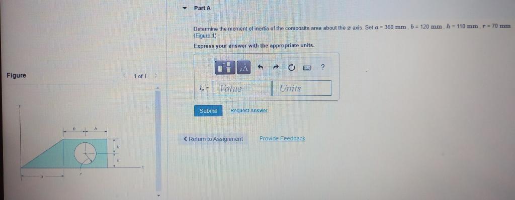 [Solved]: Determine the moment of inertia of the composite