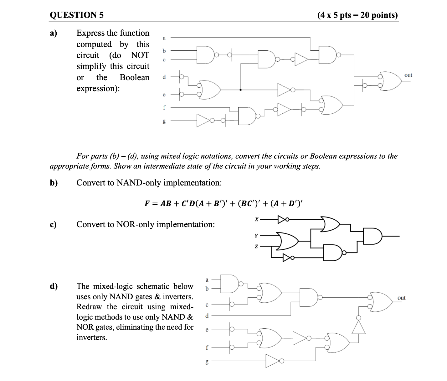 Solved a) Express the function computed by this circuit (do | Chegg.com