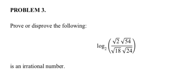 Solved PROBLEM 3. Prove or disprove the following: is an | Chegg.com