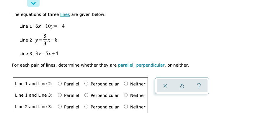 Solved The equations of three lines are given below. Line 1: | Chegg.com