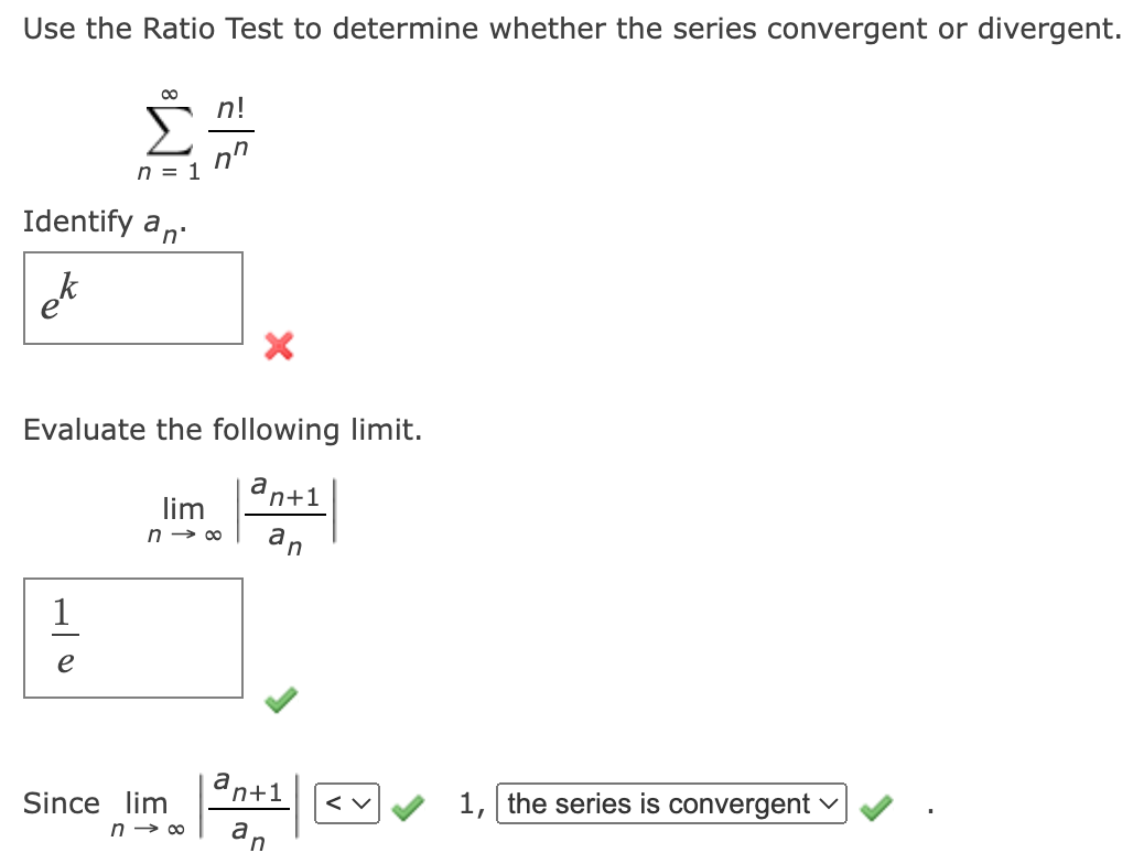 Solved Use the Ratio Test to determine whether the series | Chegg.com