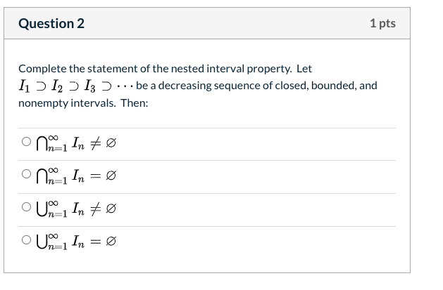 Solved Question 2 1 pts Complete the statement of the nested | Chegg.com