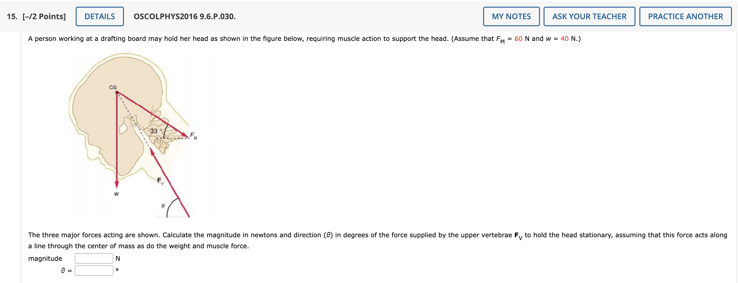 Solved a line through the center of mass as do the weight | Chegg.com