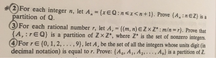 Solved Examples of Partitions Prove that each of the | Chegg.com