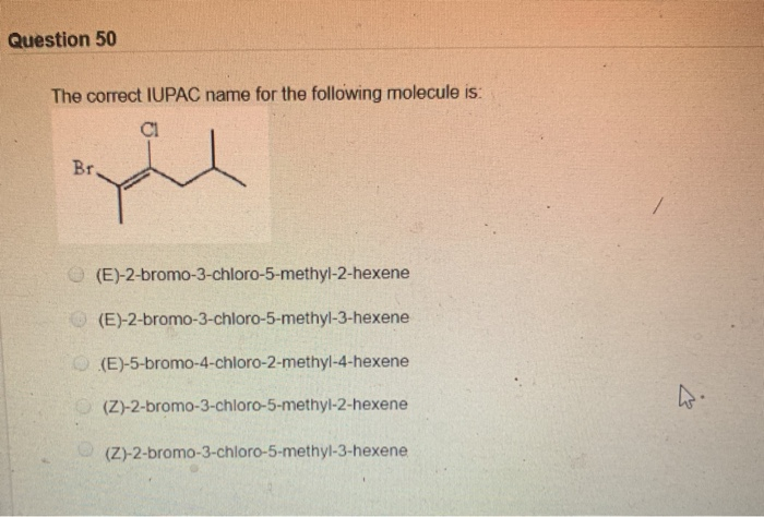 Solved Question 49 Which of the following isomers of C3HgBr2 | Chegg.com
