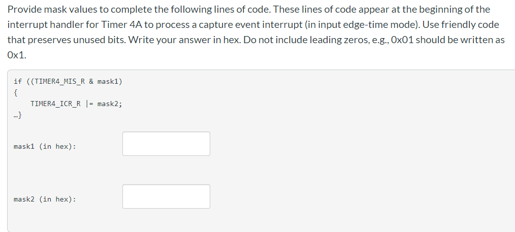 Suppose Timer 4A is configured for 16-bit, | Chegg.com