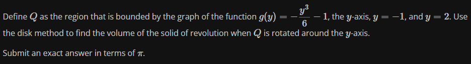 Solved Define Q as the region that is bounded by the graph | Chegg.com