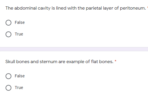 Solved The abdominal cavity is lined with the parietal layer | Chegg.com