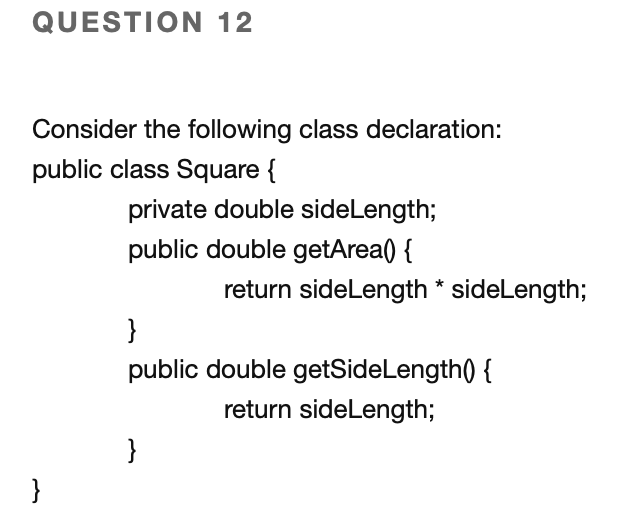 Solved Write a no-arg constructor for this class. It should | Chegg.com