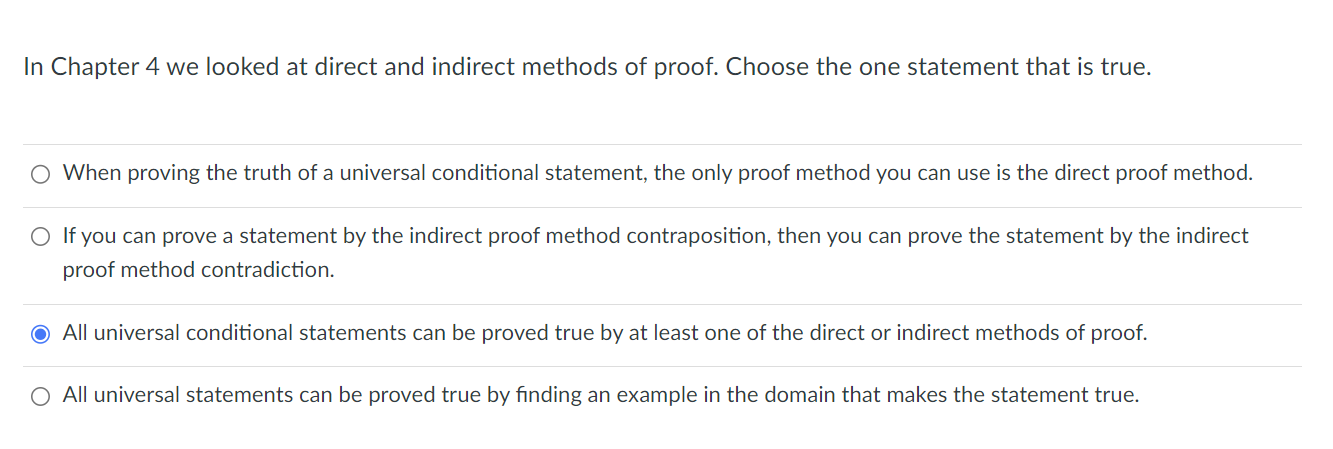 Solved In Chapter 4 ﻿we looked at direct and indirect | Chegg.com