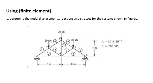 Solved Using (finite element) 1.determine the nodal | Chegg.com
