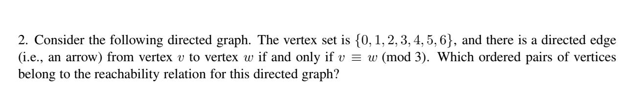 Solved 2. Consider the following directed graph. The vertex | Chegg.com