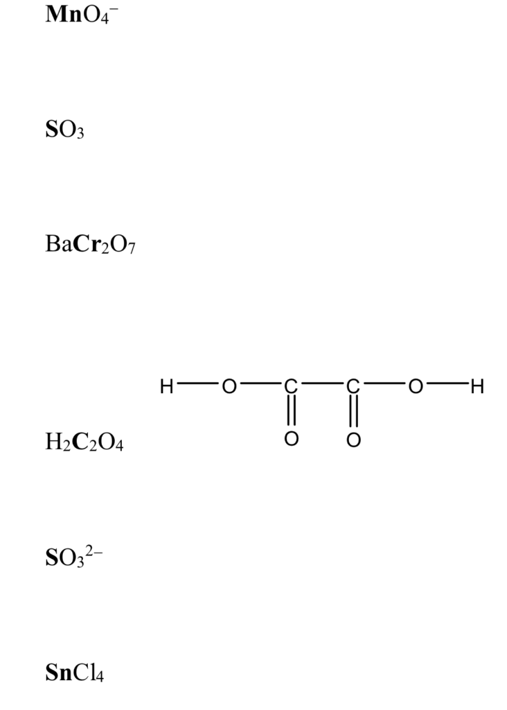 Solved Calculate the oxidation number of the atom shown in | Chegg.com