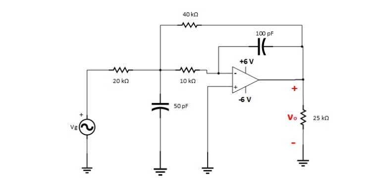 Solved The operational amplifier used in the given circuit | Chegg.com