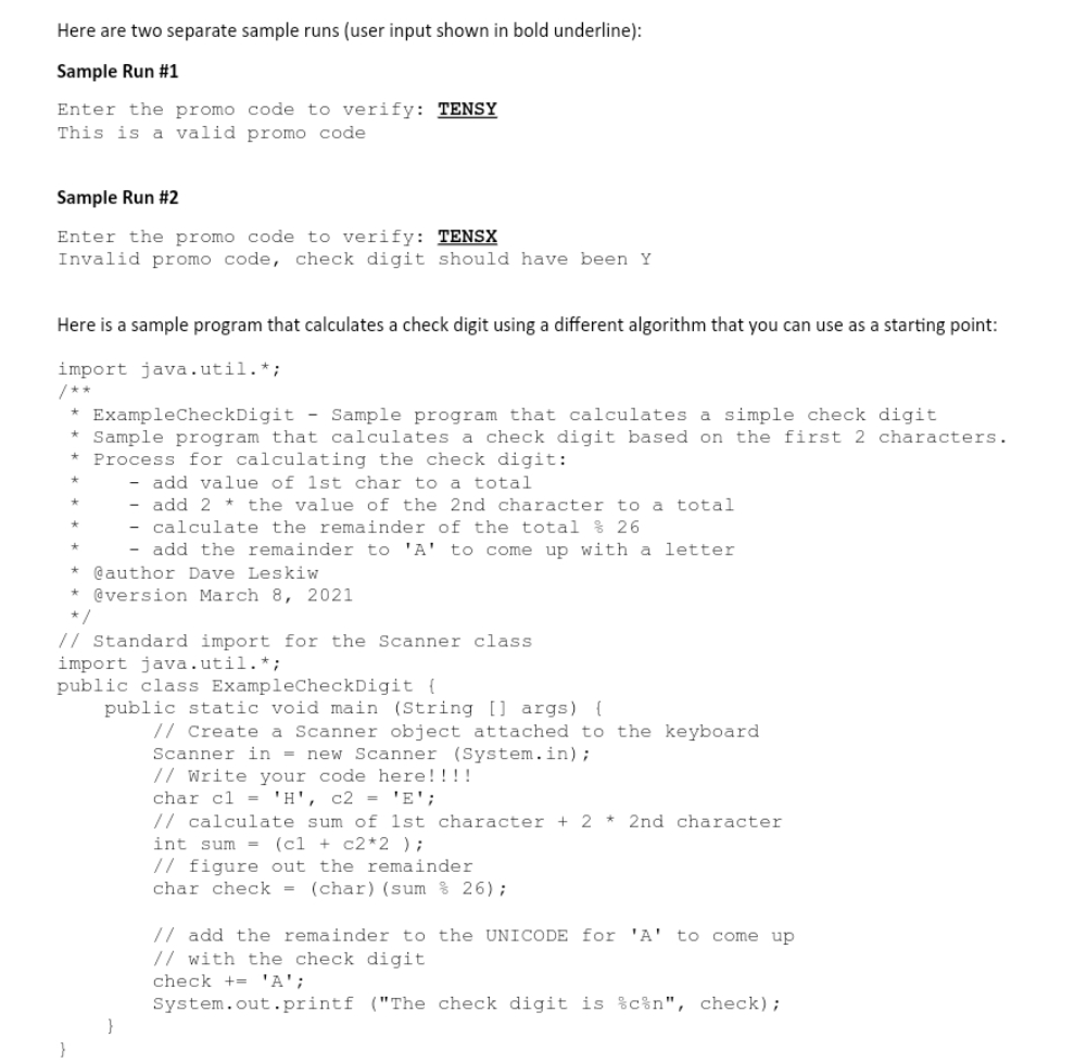 Solved Here are two separate sample runs (user input shown | Chegg.com