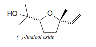 Solved НО (+)-linalool oxide | Chegg.com