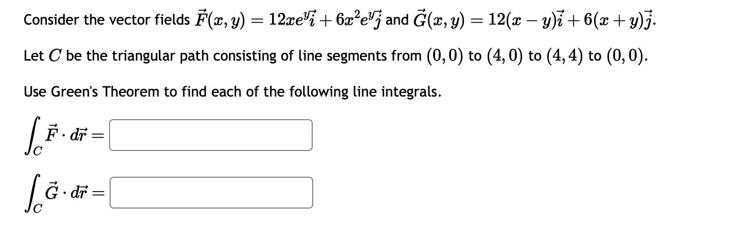 Solved Consider the vector fields | Chegg.com