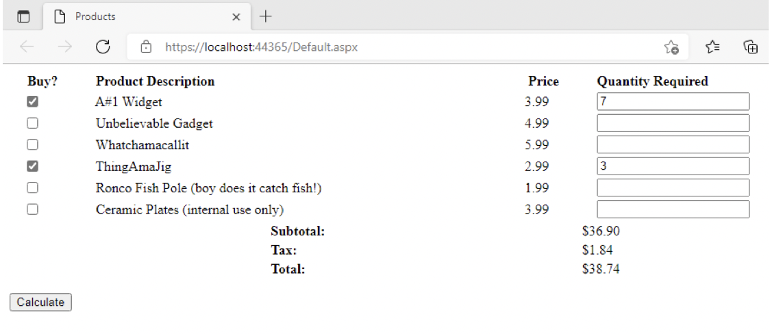 Solved Create a ASP.Net Web Application (.Net Framework) | Chegg.com