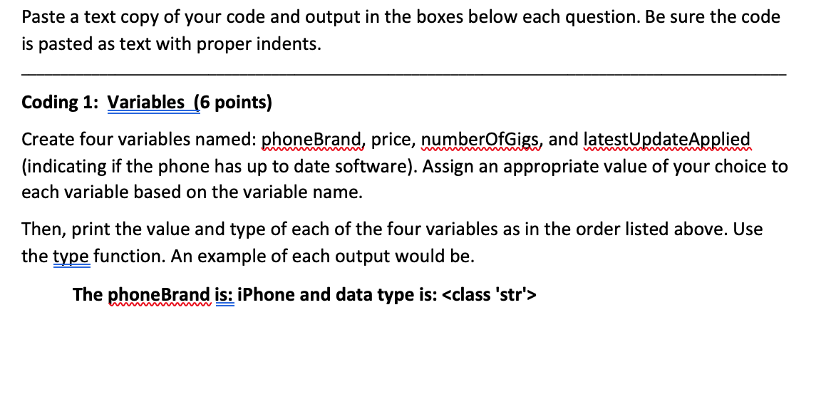 Solved Paste a text copy of your code and output in the | Chegg.com