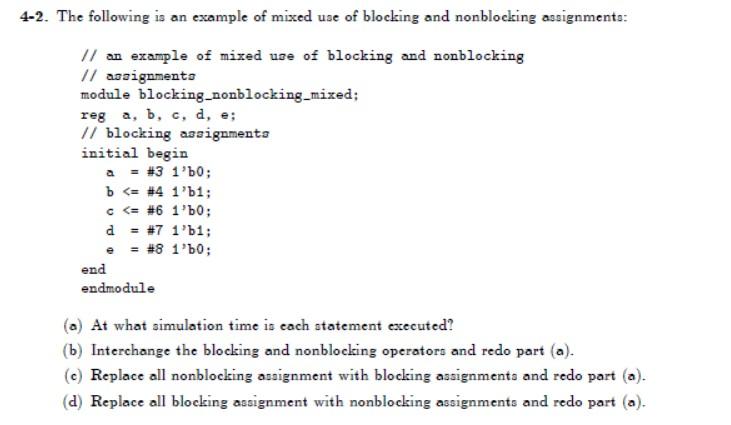 Solved 4-2. The following is an example of mixed use of | Chegg.com