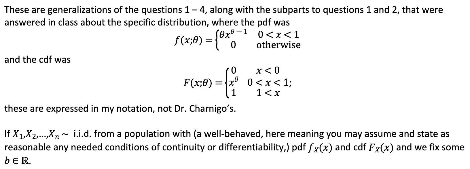 Solved Ꮎ -1 These are generalizations of the questions 1–4, | Chegg.com