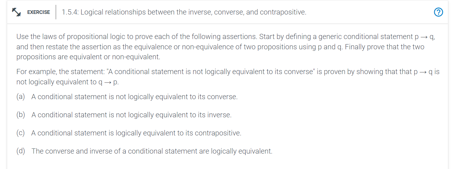 Solved Use The Laws Of Propositional Logic To Prove Each Of