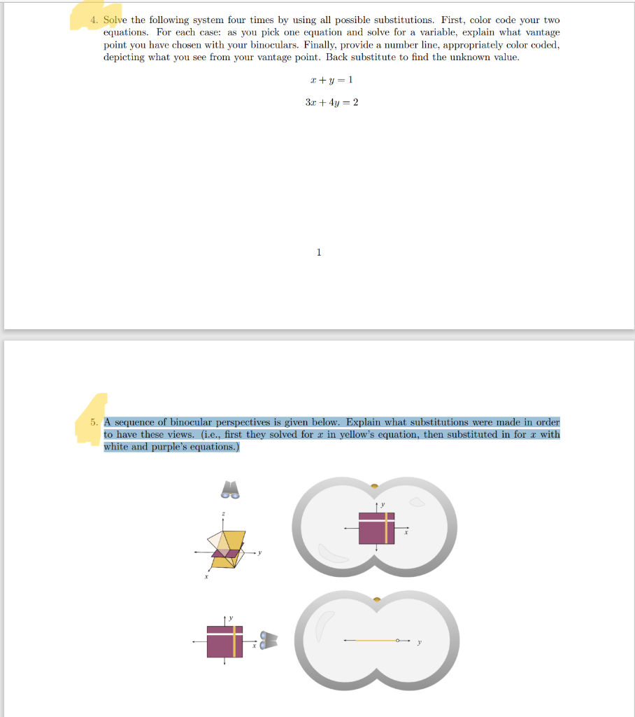 Solved 4. Solve the following system four times by using all | Chegg.com