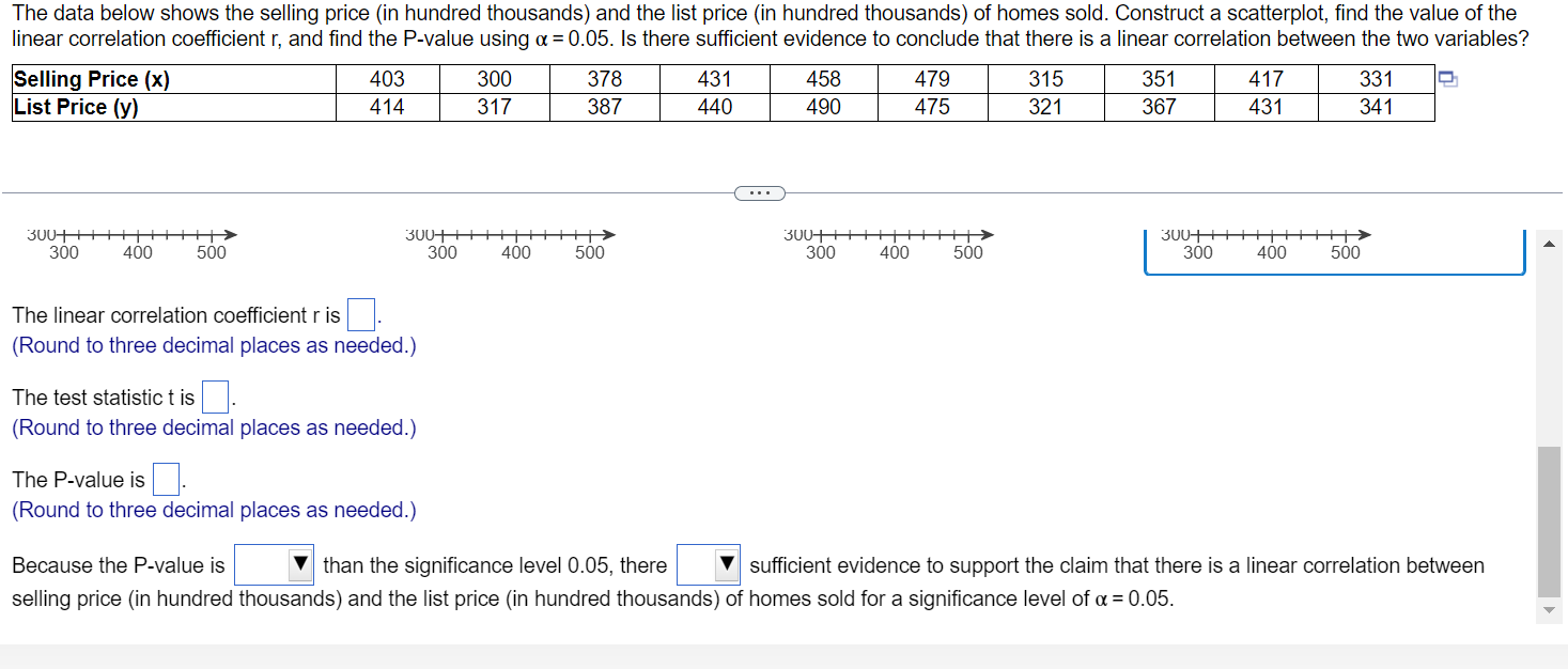 Solved Linear Correlation Coefficient R And Find The