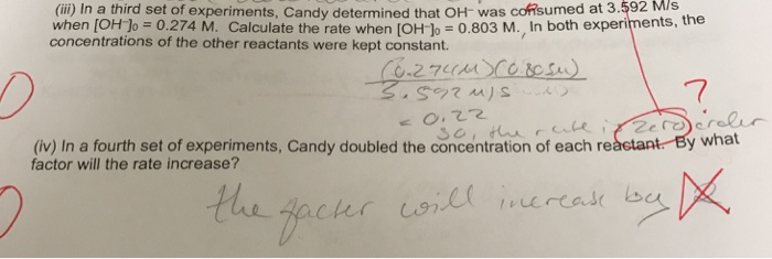 Solved 4. (60 pts) Candy Chemist, an assiduous Chem II | Chegg.com