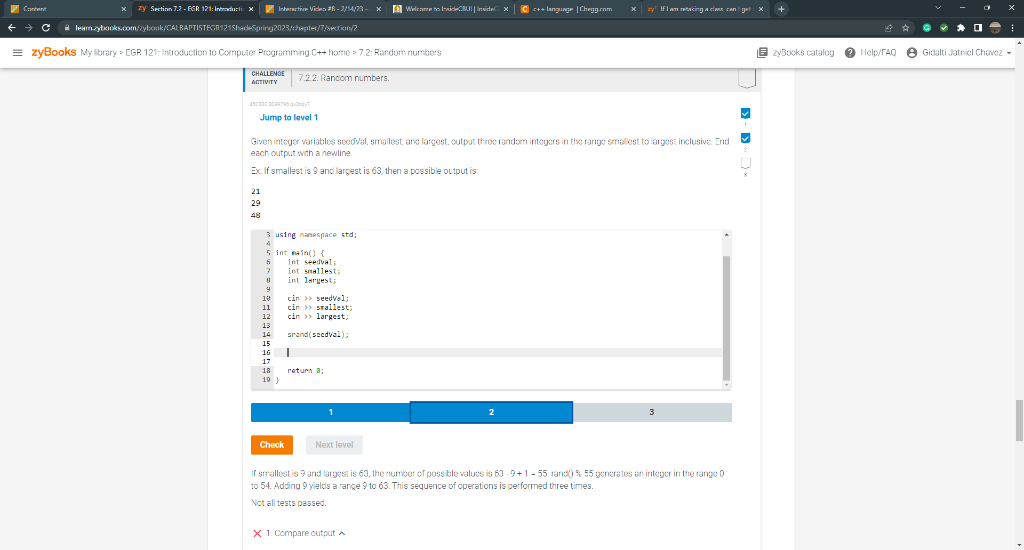 Solved Given integer variables soodval, smallest and | Chegg.com