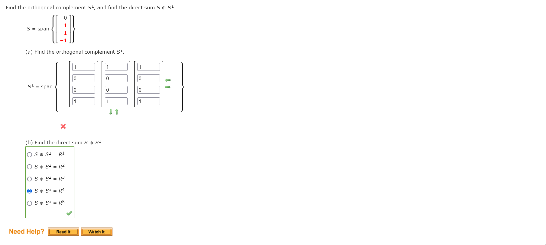 Solved Find the orthogonal complement , and find the direct | Chegg.com Solved Find the orthogonal complement , and find the direct | Chegg.com