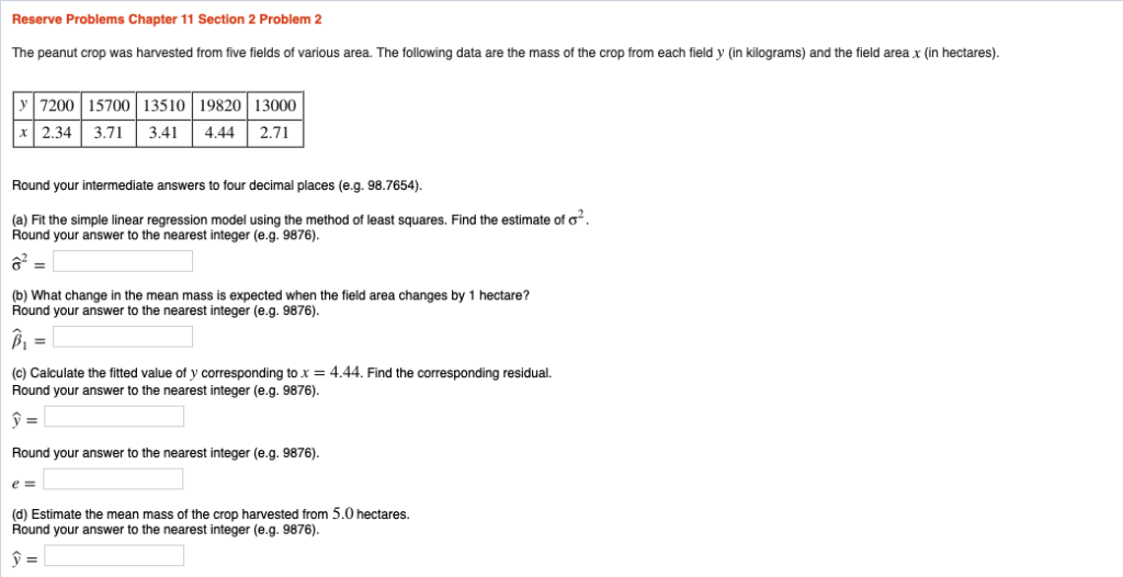 Solved Reserve Problems Chapter 11 Section 2 Problem 2 The 6607