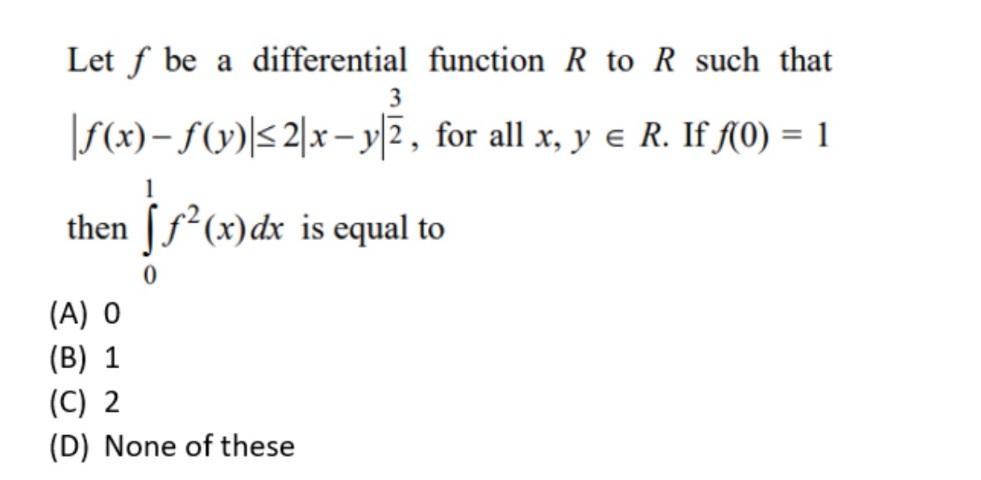 Solved Let f be a differential function R to R such that | Chegg.com