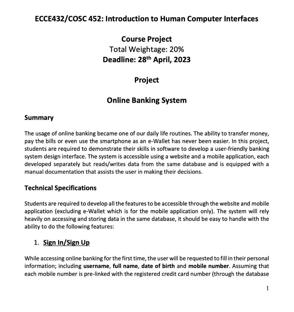 Solved Summary The usage of online banking became one of our | Chegg.com