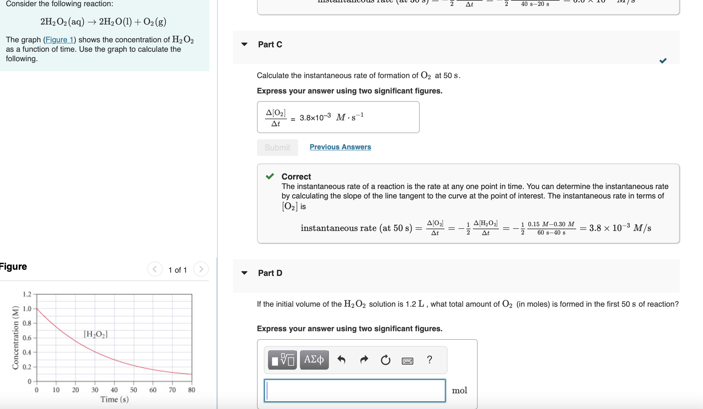 Solved Consider the following reaction: | Chegg.com