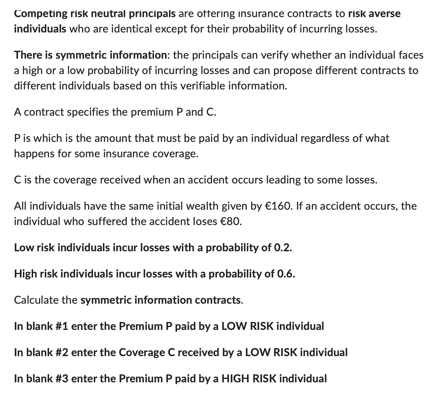 Solved Competing risk neutral principals are oftering | Chegg.com