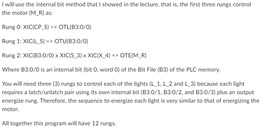 Please read carefully and use RSLogix if possible. | Chegg.com
