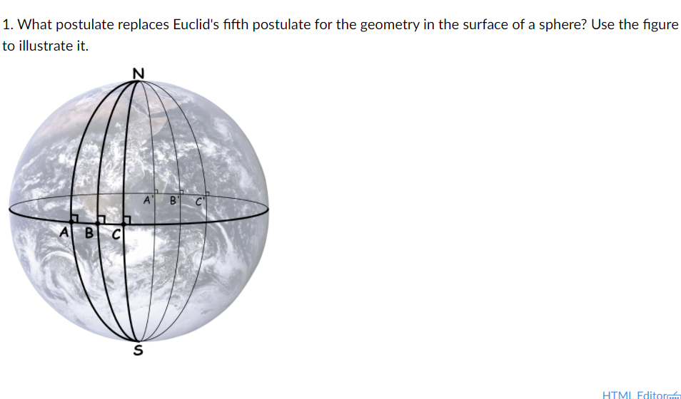 Solved 1. What postulate replaces Euclid's fifth postulate | Chegg.com