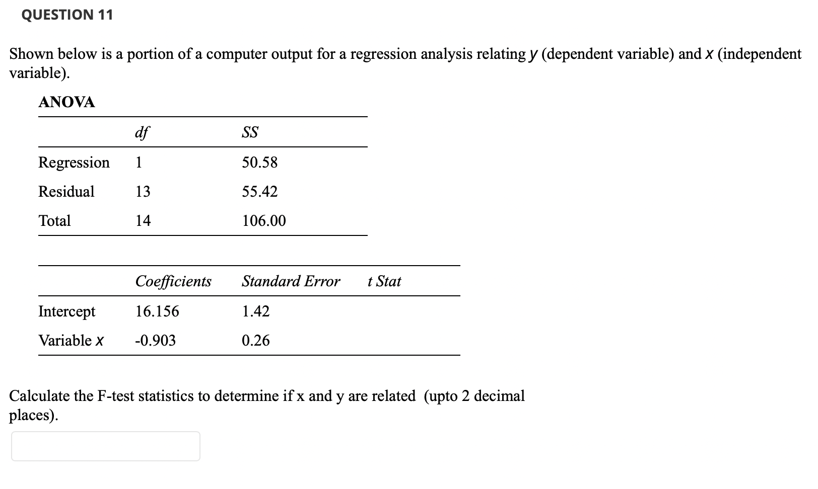 Solved QUESTION 11 Shown below is a portion of a computer | Chegg.com