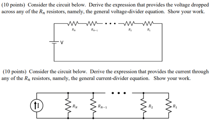 Solved (10 points) Consider the circuit below. Derive the | Chegg.com