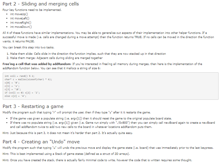 Solved PLEASE USE THE FORMATTING PROVIDED (C PROGRAMMING). | Chegg.com