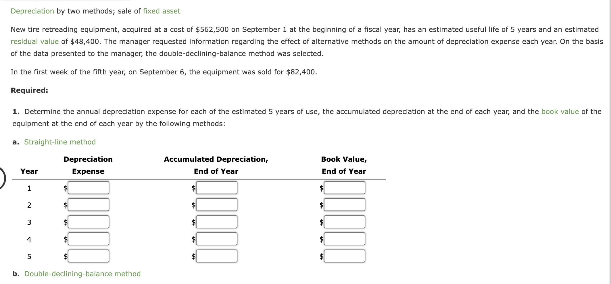 Solved 1. part a and b 2. Journalize the entry to record | Chegg.com