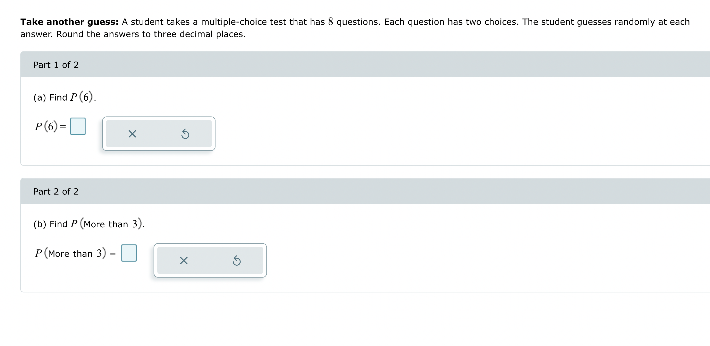 Solved Take another guess: A student takes a multiple-choice | Chegg.com