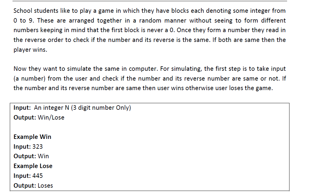 Solved School students like to play a game in which they | Chegg.com