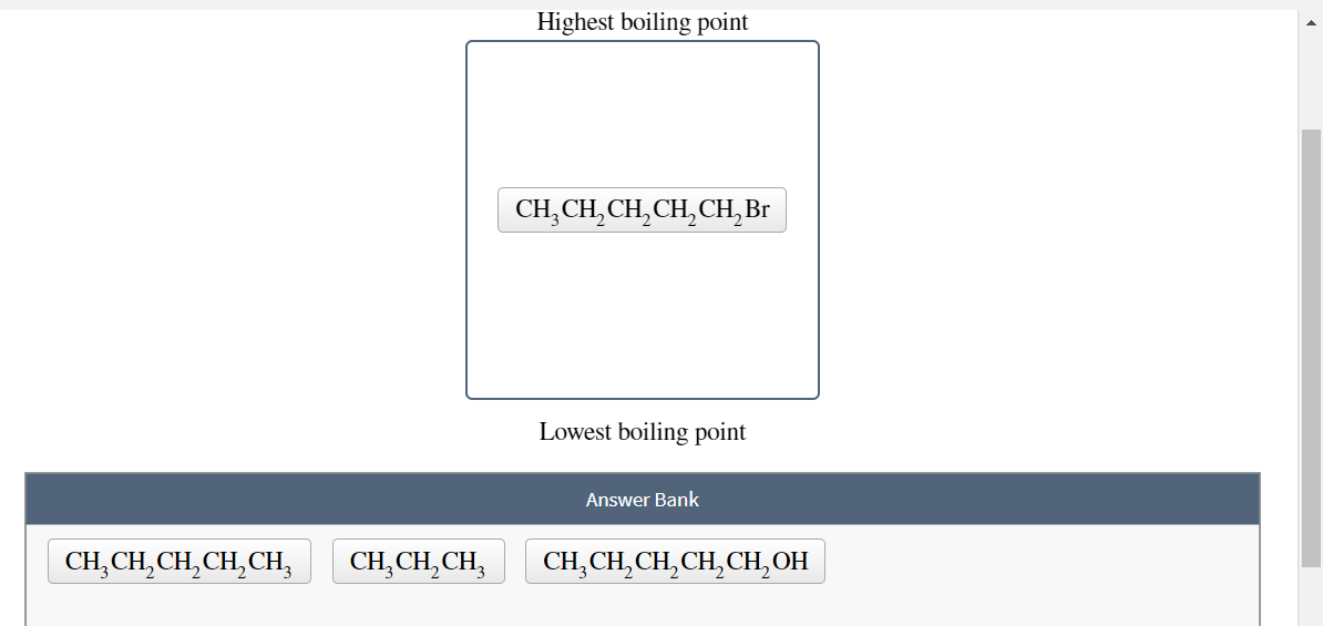 Solved Lowest boiling point | Chegg.com