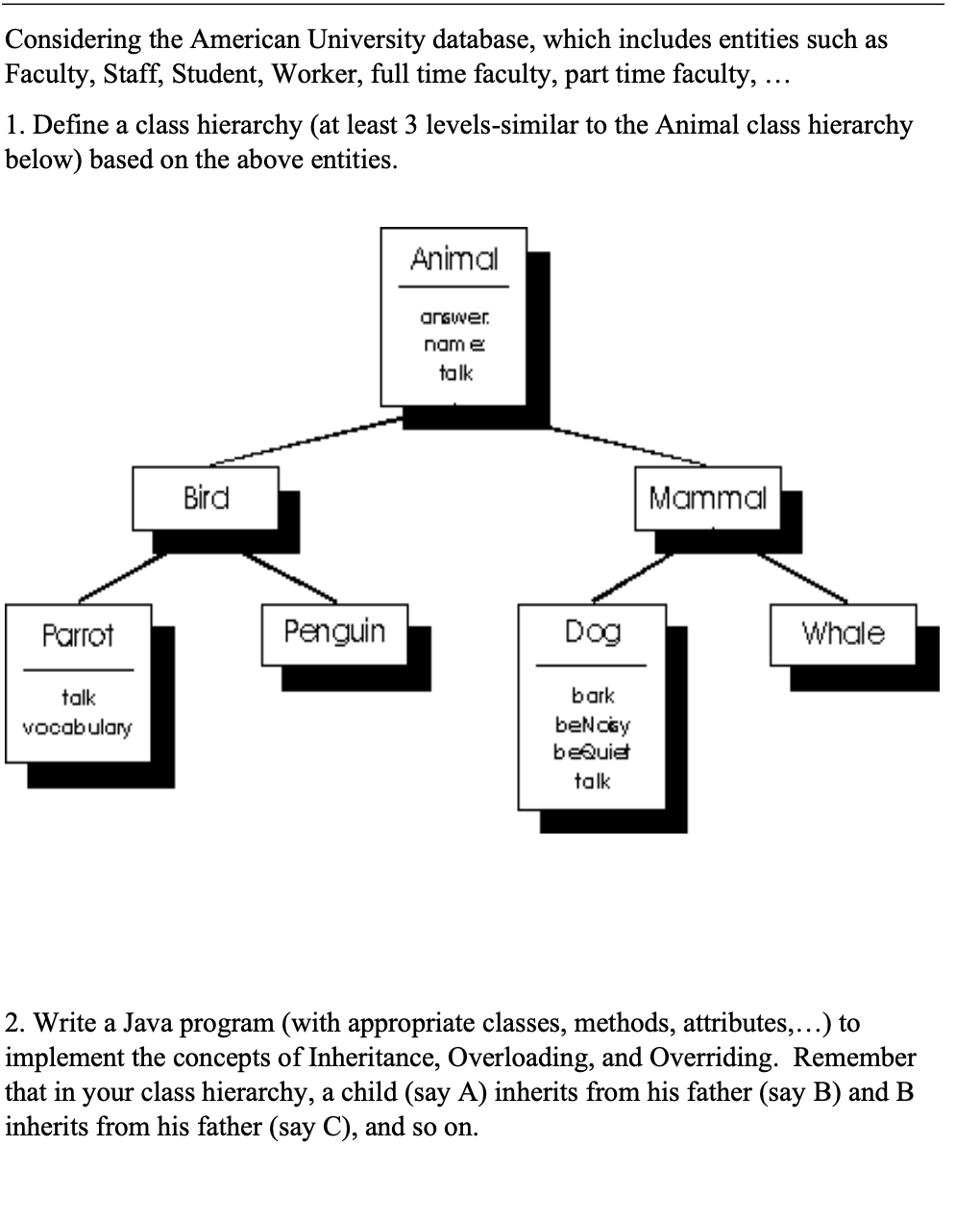 Solved Considering the American University database, which | Chegg.com