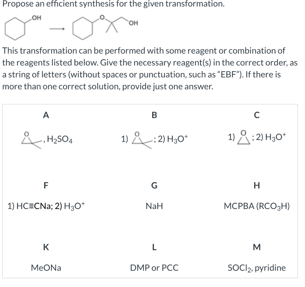Solved Propose an efficient synthesis for the given | Chegg.com